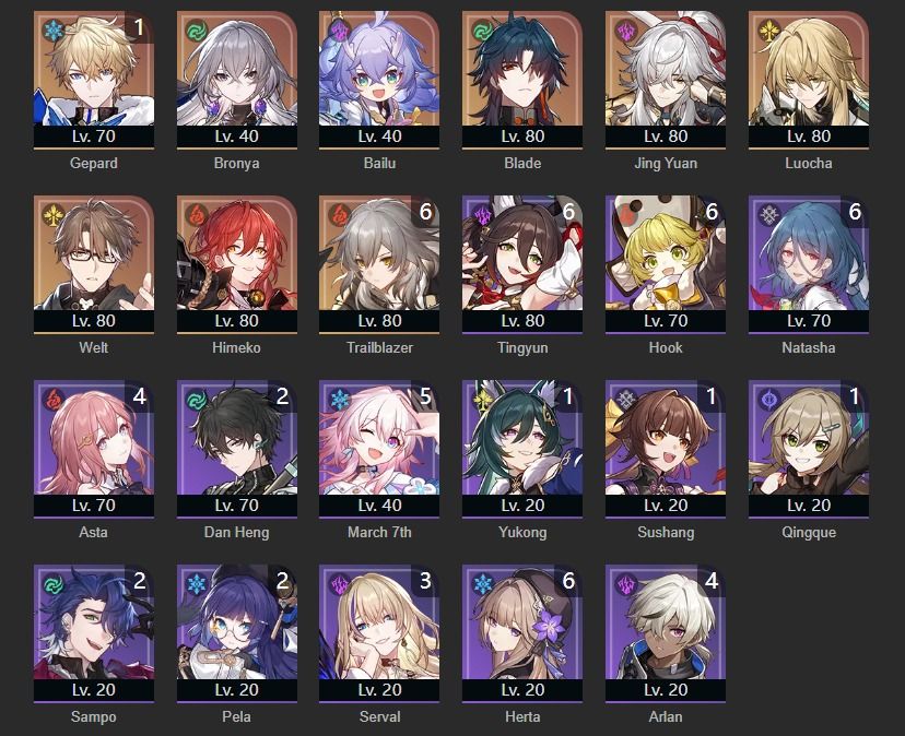 Honkai Star Rail - Level 66 End game account, Video Gaming, Gaming Accessories, Game Gift Cards ...