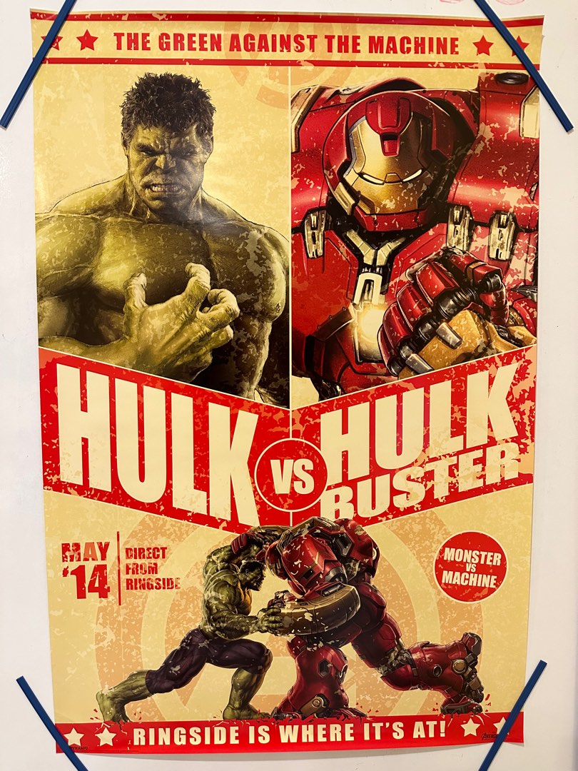 [CLEARANCE] Hulk vs Hulk Buster Marvel Avengers Licensed Poster (61 x ...