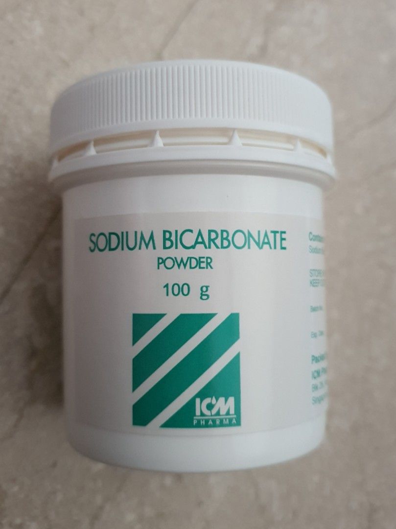 ICM Pharma Sodium Bicarbonate Powder 100g, Health & Nutrition, Medical ...