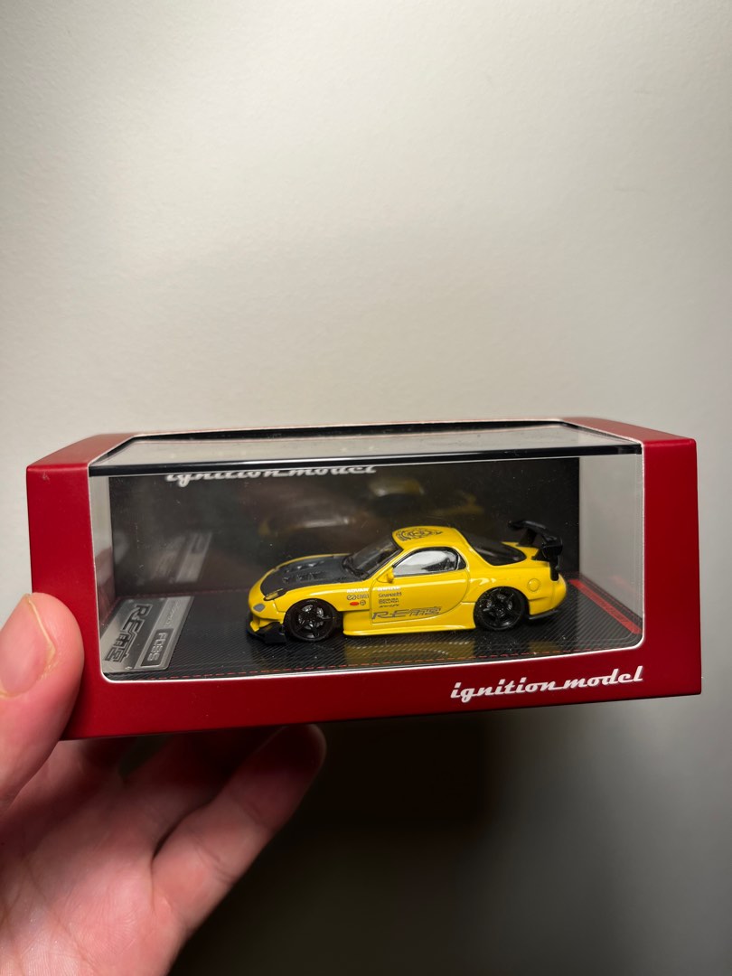 Ignition Model RX7 ReAmemiya Yellow 1/64, Hobbies & Toys, Toys & Games on Carousell