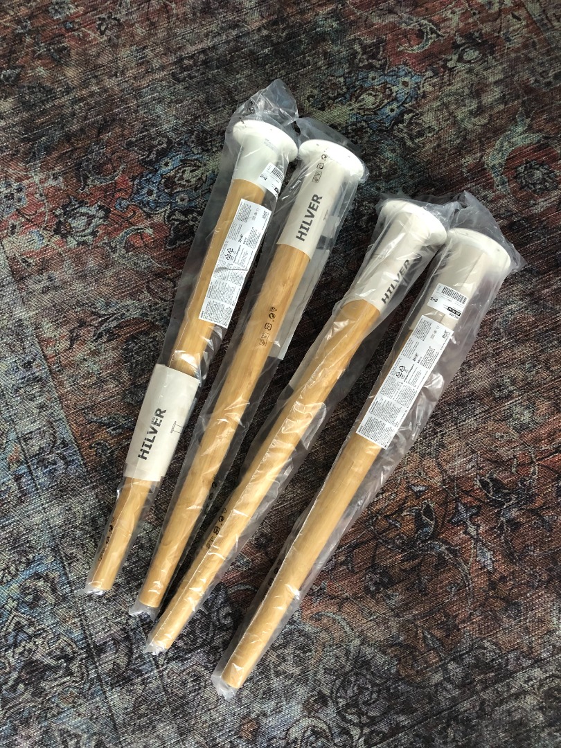 IKEA Hilver - Table legs, Free Items on Carousell