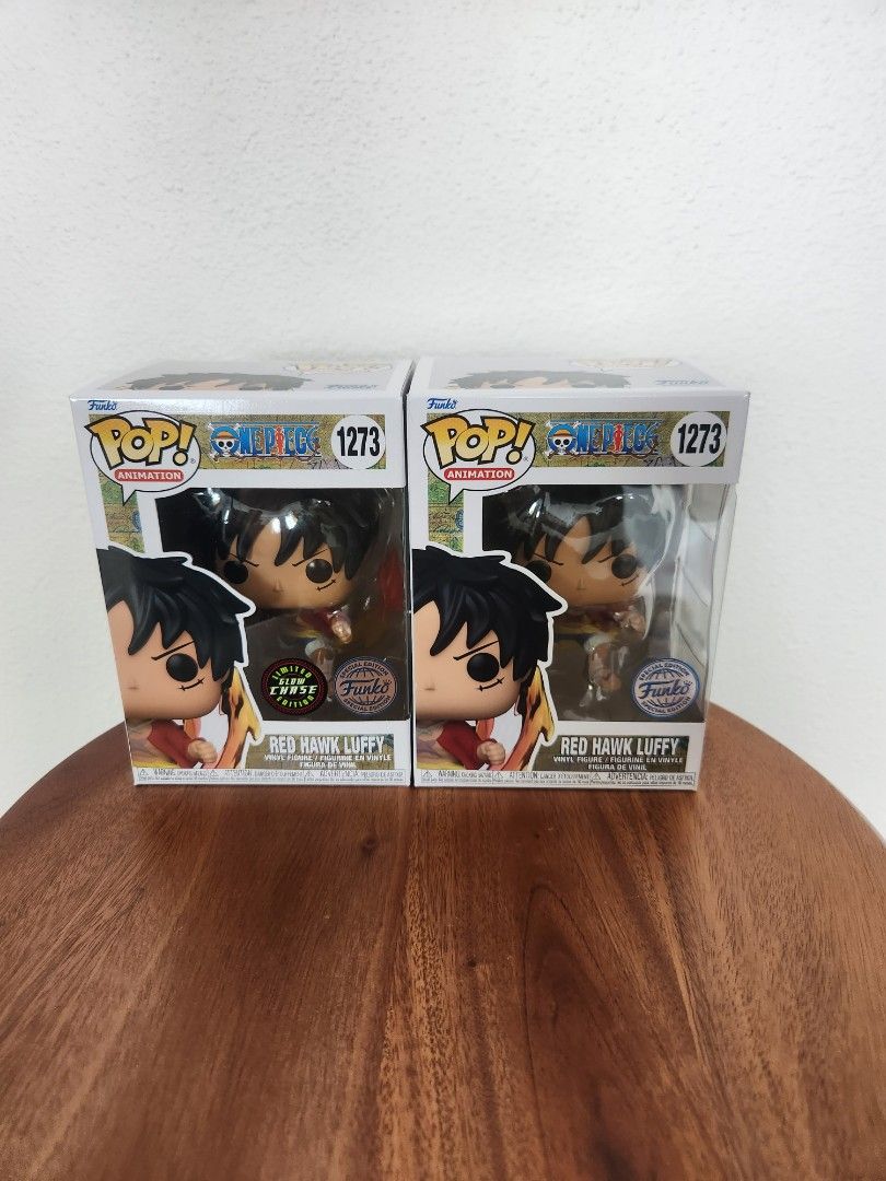 [INSTOCK] One Piece: Luffy (Red Hawk) Glow Chase + Common Funko Pop ...
