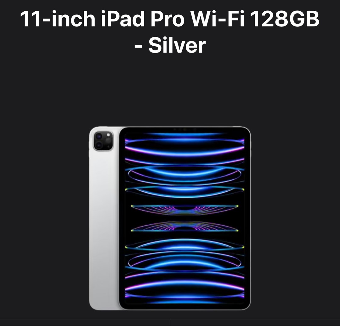 （全新）iPad Pro 11 inch (4th Gen) Wi-Fi 128GB - Silver, 手提電話, 平板電腦, 平板電腦 ...