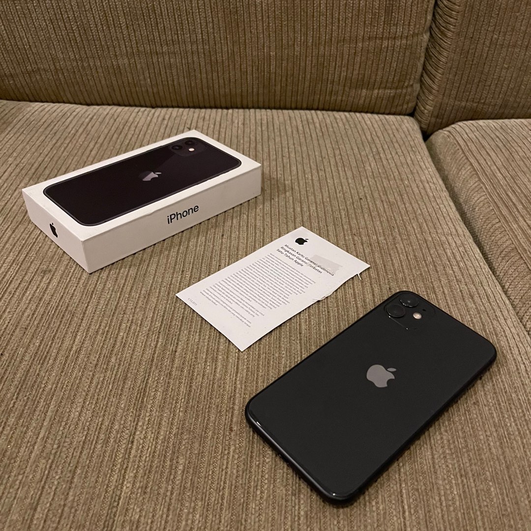 iphone 11 128gb ex ibox resmi indonesia black, Telepon Seluler & Tablet ...