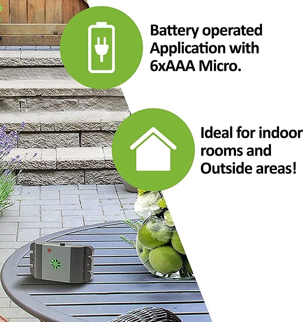 ISOTRONIC Mouse Rat repellent ultrasonic Set of 2 battery operated ...