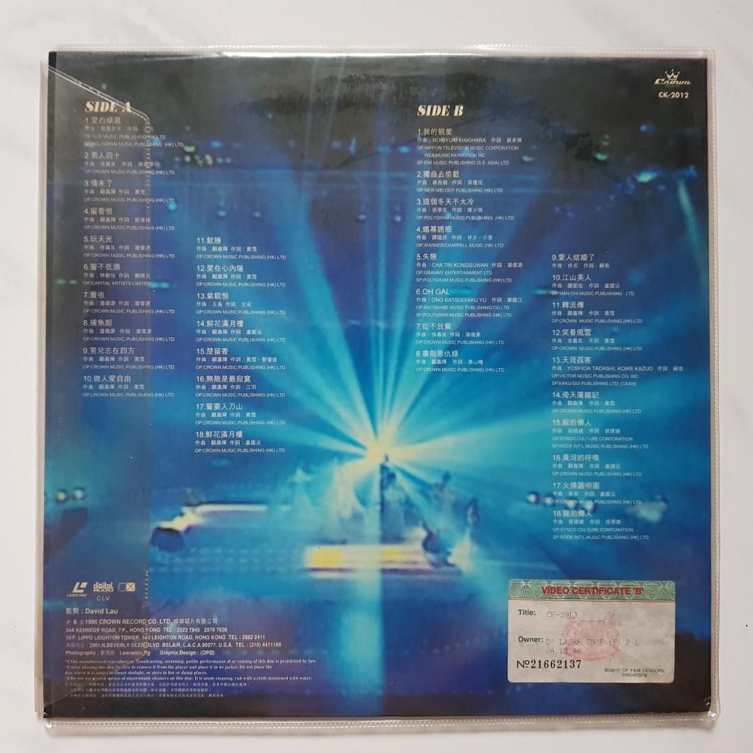 Jacky Cheung 张学友 , Adam Cheng 鄭少秋 , George Lam 林子祥 , Grasshopper 草蜢 ...