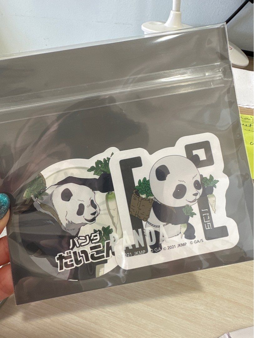 Jjk unprecedented gourmet boom kuji - gojo cushion , panda acrylic ...