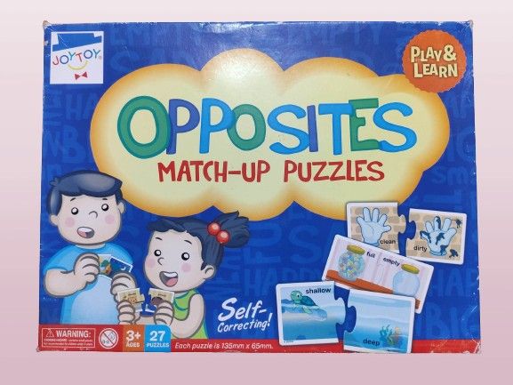 Joytoy Opposites Match-up Puzzles, Hobbies & Toys, Toys & Games on ...