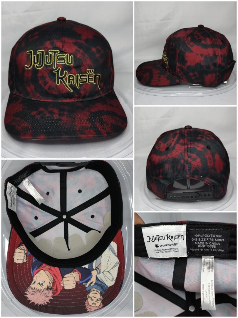 JUJUTSU KAISEN LOGO TIE-DYE SNAPBACK HAT, Men's Fashion, Watches ...