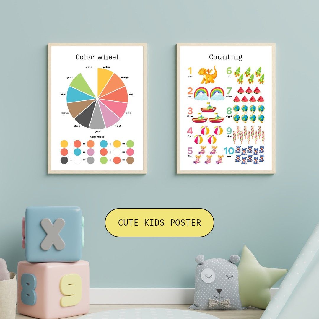 Kids Wall Charts 86 Digital Copies only, Hobbies & Toys, Stationary ...