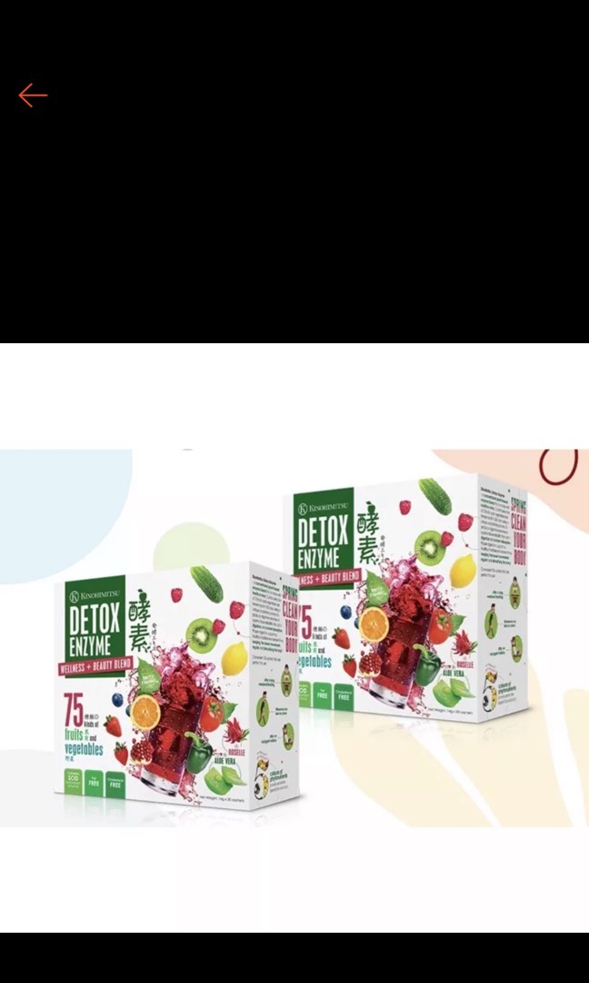 Kinohimitsu Detox Enzyme 14g x 30 sachets, Health & Nutrition, Health ...