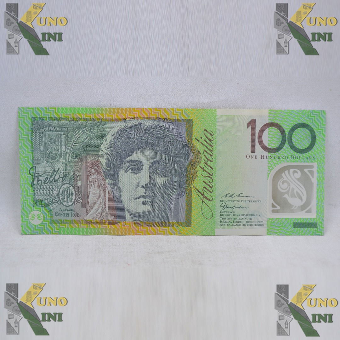 KOLEKSI REAL UANG KERTAS 100 AUD - AUSTRALIA, polymer, Antik, Pajangan ...