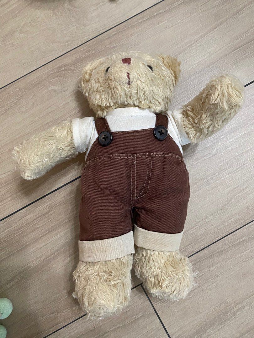 Korean teddy bear plush toy, Hobbies & Toys, Toys & Games on Carousell