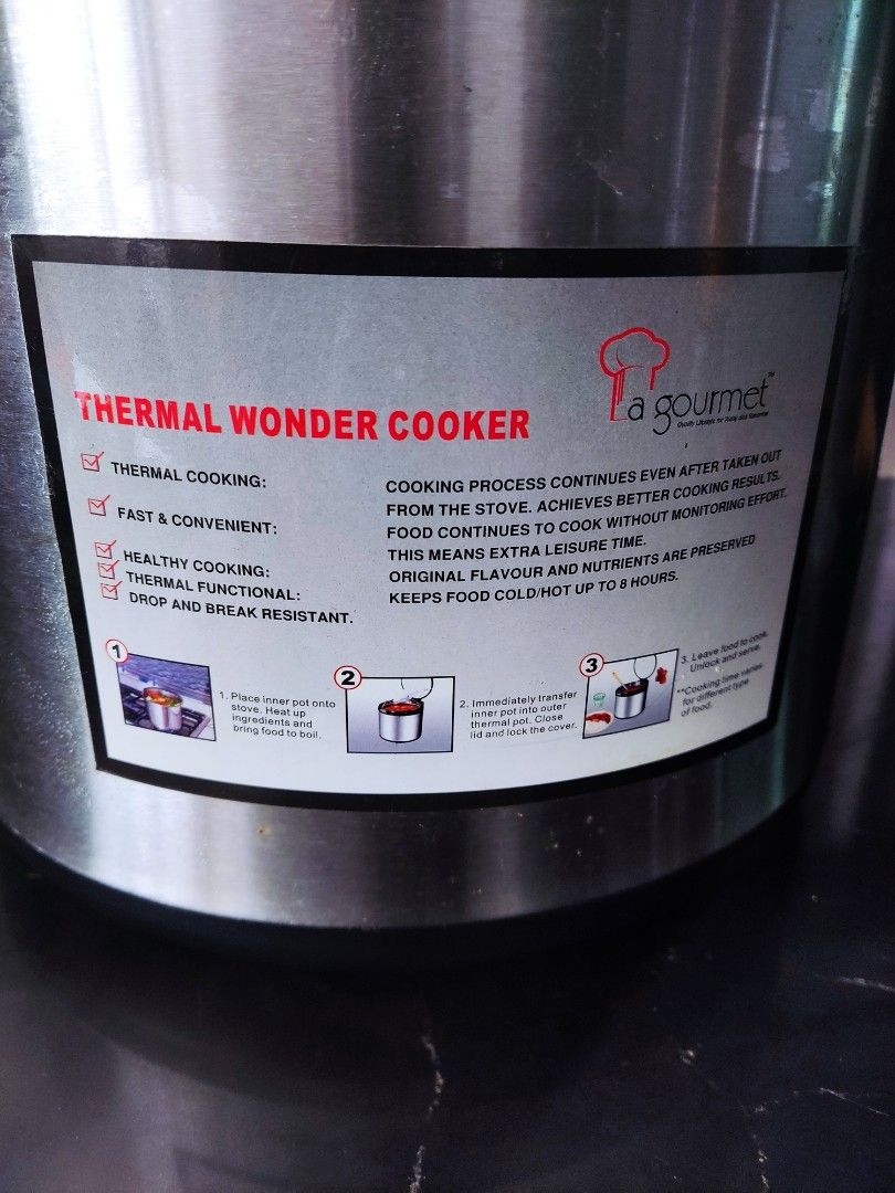 La gourmet 5L magic thermal Wonder cooker, Furniture & Home Living ...