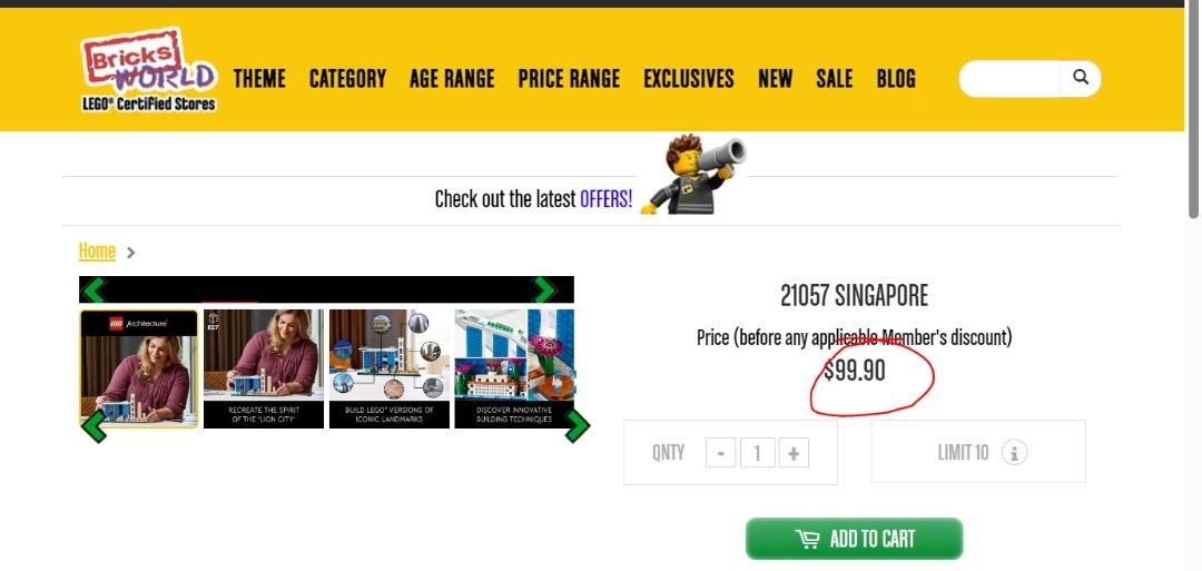 LEGO, MBS Singapore skyline, Hobbies & Toys, Toys & Games on Carousell