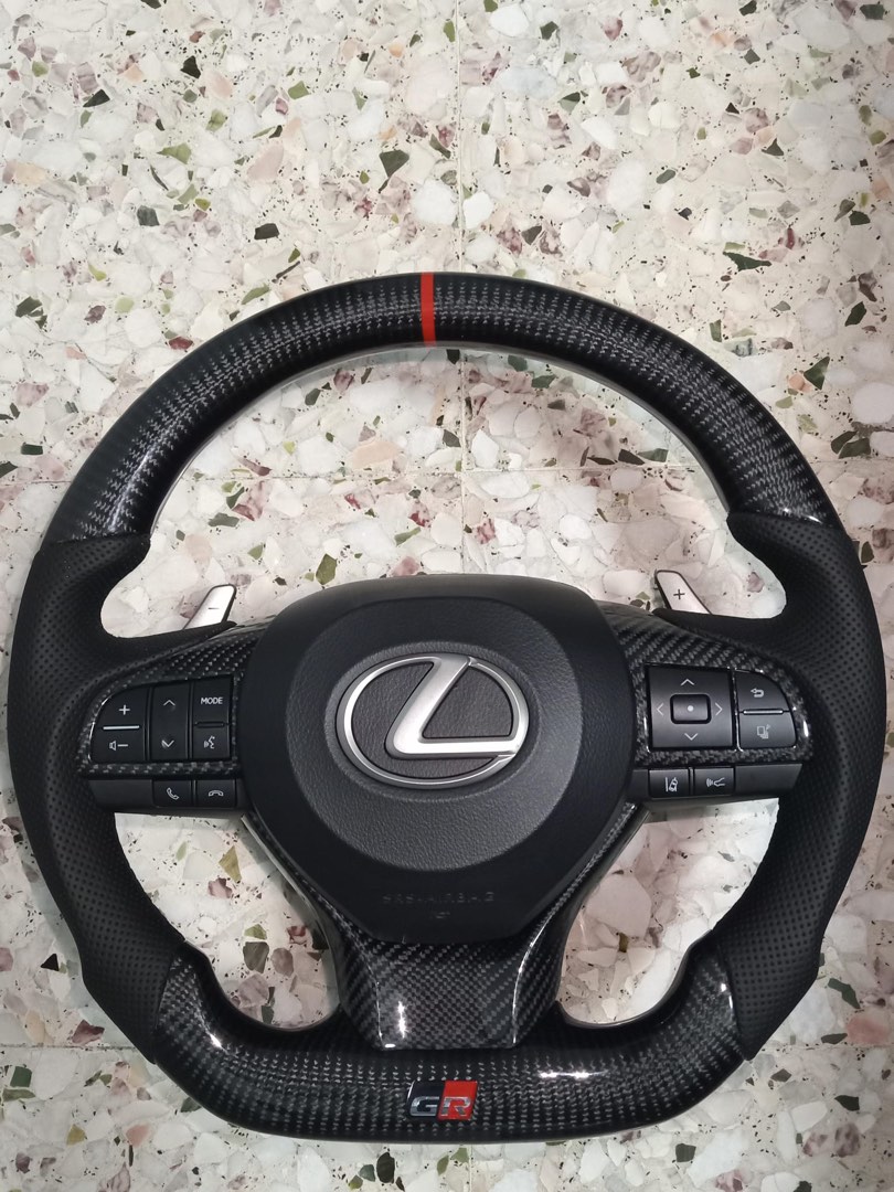 Toyota Estima Hiace Lexus IS250 NX200 RX300 carbon fiber steering wheel ...