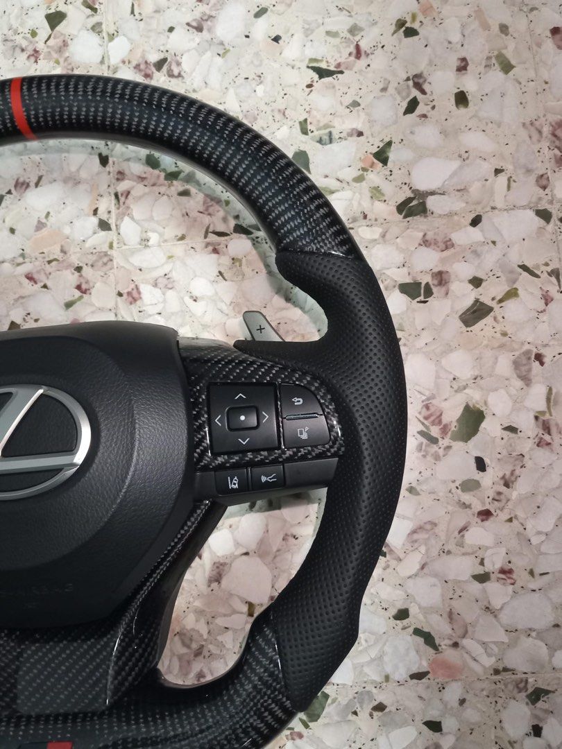Toyota Estima Hiace Lexus IS250 NX200 RX300 carbon fiber steering wheel ...