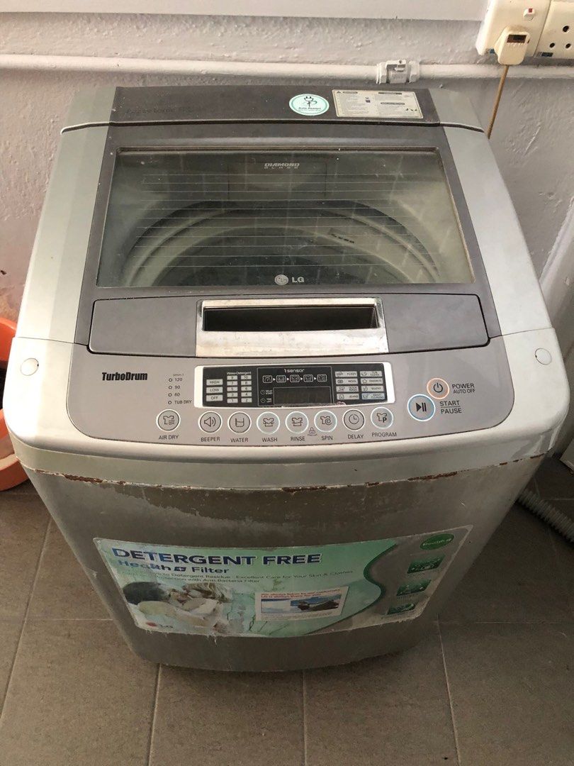 LG 9.5 kg Fuzzy Logic Washing Machine, TV & Home Appliances, Washing ...