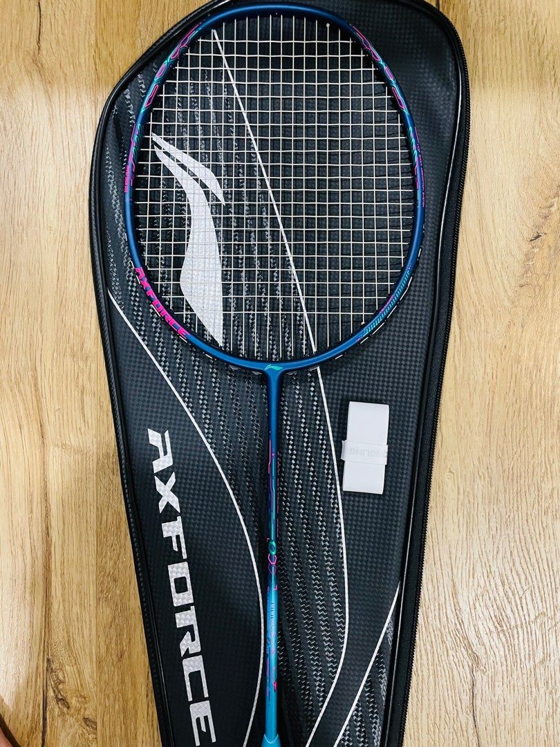 Li Ning Axforce 50 Badminton Racket/4U G5/strung with Yonex BG66 ...