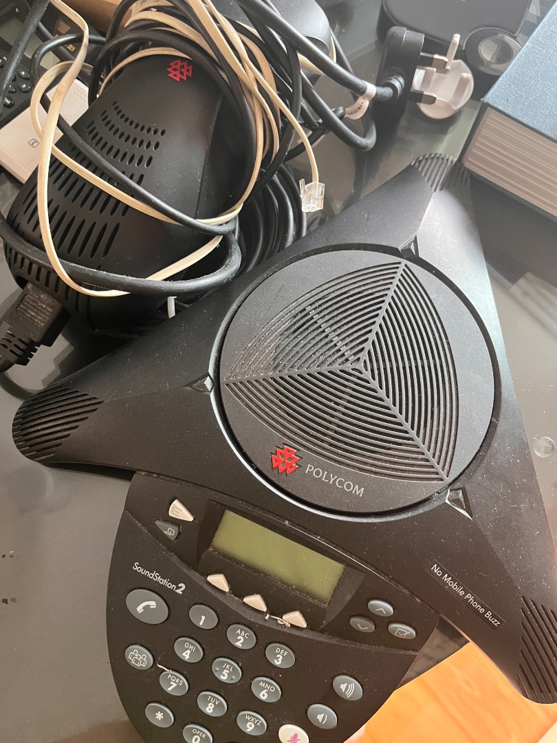 Like new Polycom Soundstation Business Conference Speaker with Extender ...