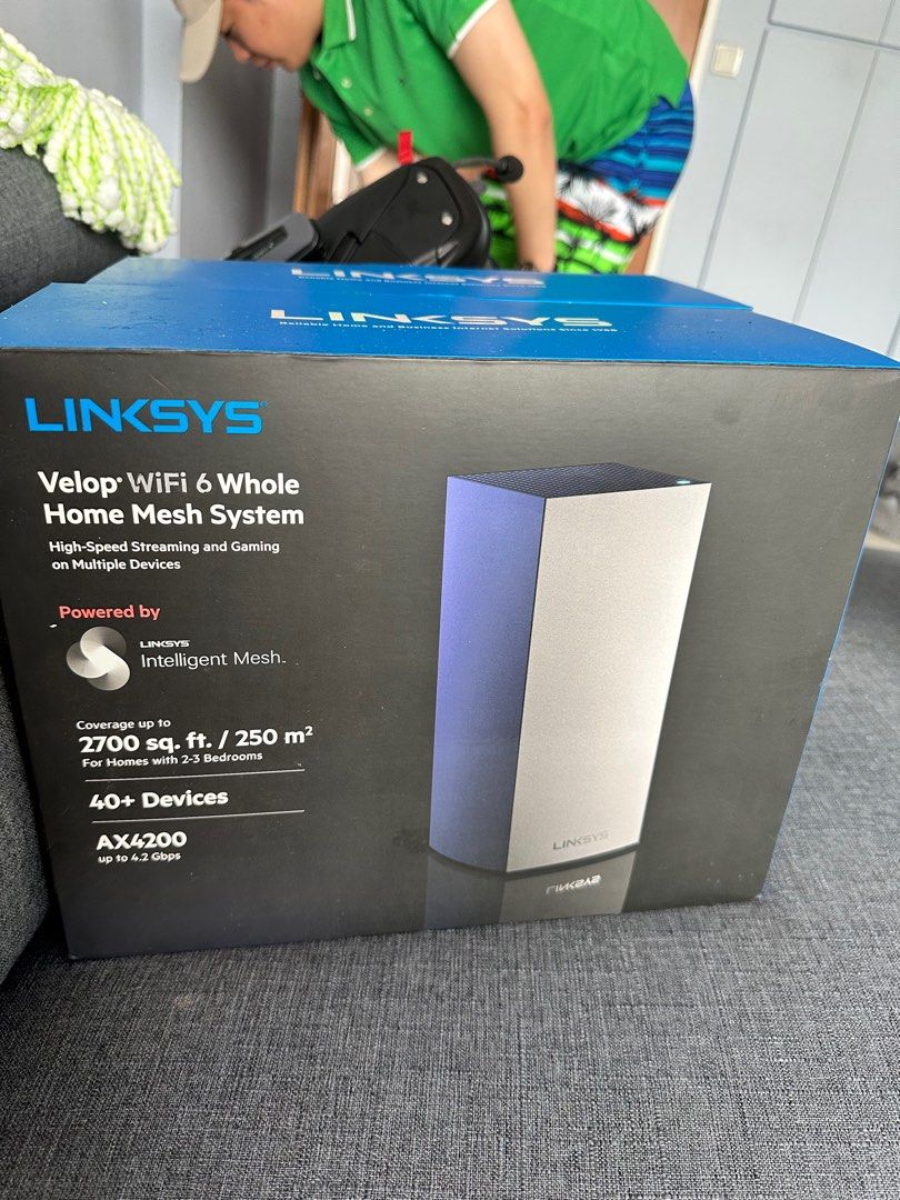Linksys AX4200 Mesh Wifi 6 router, Computers & Tech, Parts & Accessories, Networking on Carousell