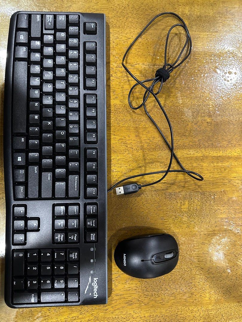 Logitech K120 Keyboard and miniso mouse, Computers & Tech, Parts ...