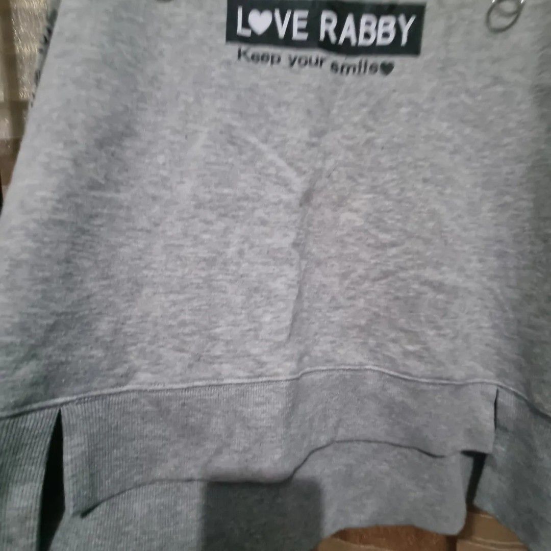 Love Rabby Two-Way Style Gray Longsleeves on Carousell