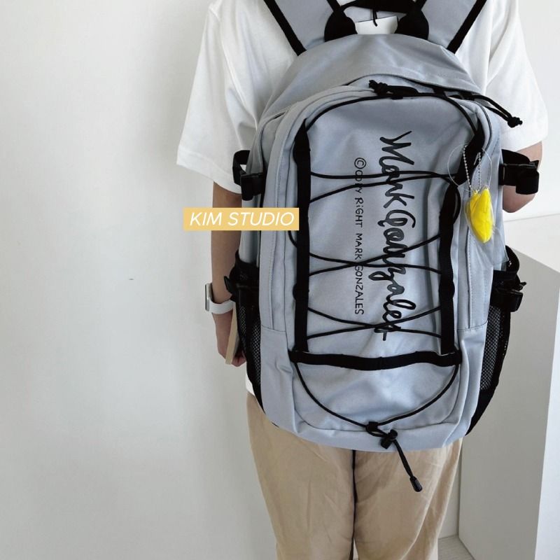 Mark Gonzales 後背包 What it isnt 書包 小天使 小黃人 登山包 電腦包 韓國代購, 她的時尚, 包包、錢包, 背包 ...