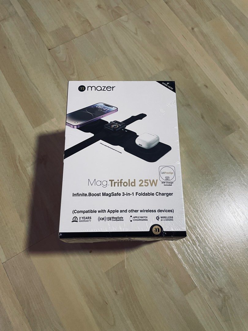 Mazer Mag Trifold 3in1 25W, Mobile Phones & Gadgets, Mobile & Gadget Accessories, Chargers ...