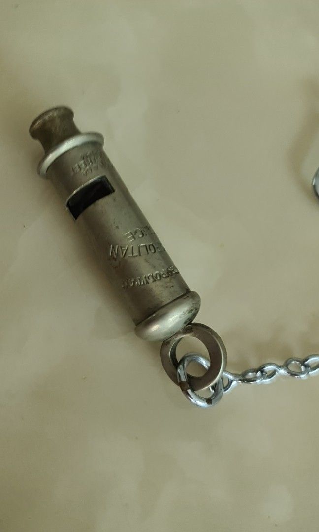 Metropolitan police whistle circa late 1920s, Hobbies & Toys ...