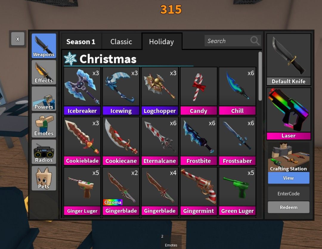 MM2 Chroma - Godly Knives Guns Roblox all on picture are instock, Video ...