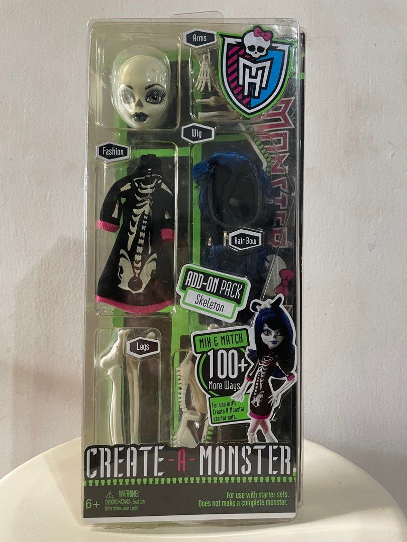 Monster High Create-A-Monster: Skeleton, Hobbies & Toys, Toys & Games ...