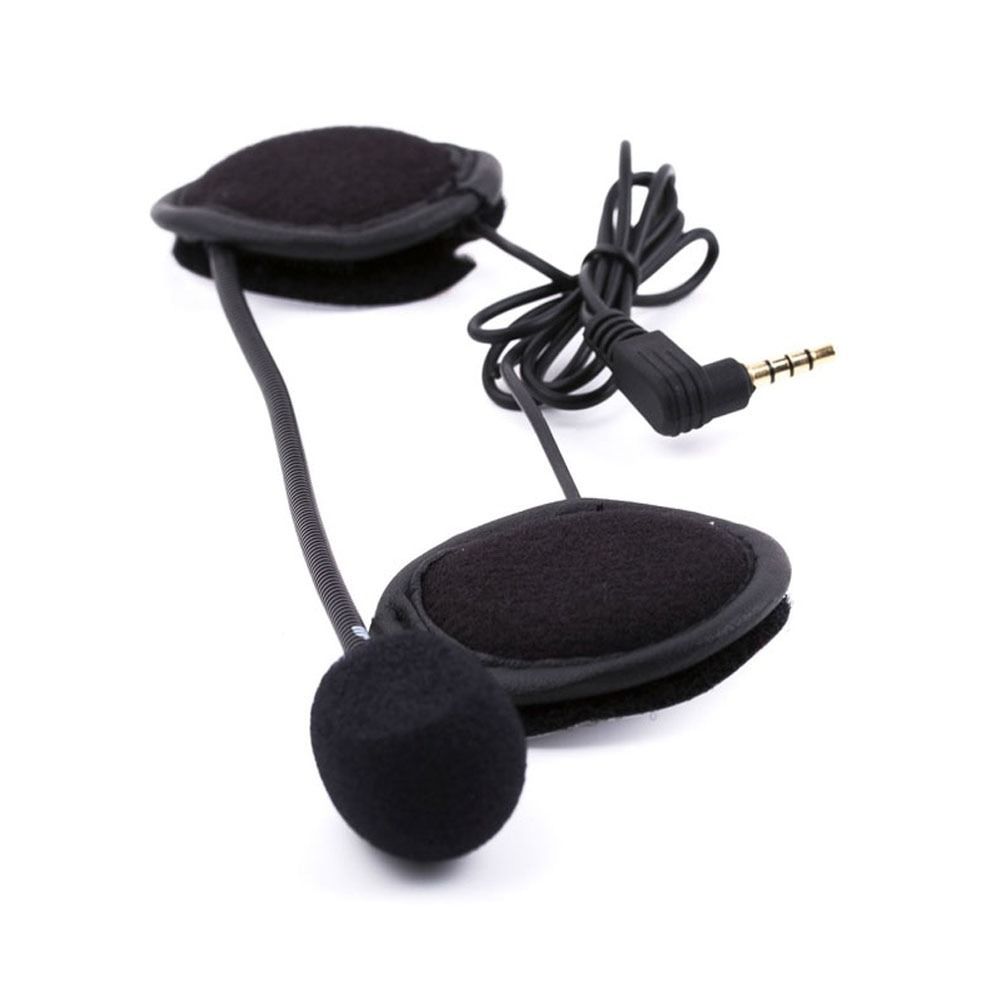Motorcycle Helmet Intercom Microphone Speaker Headset 3.5mm with Helmet ...