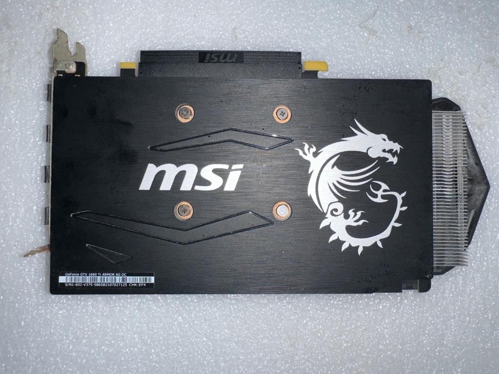 MSI GeForce GTX 1660 Ti ARMOR 6G OC on Carousell