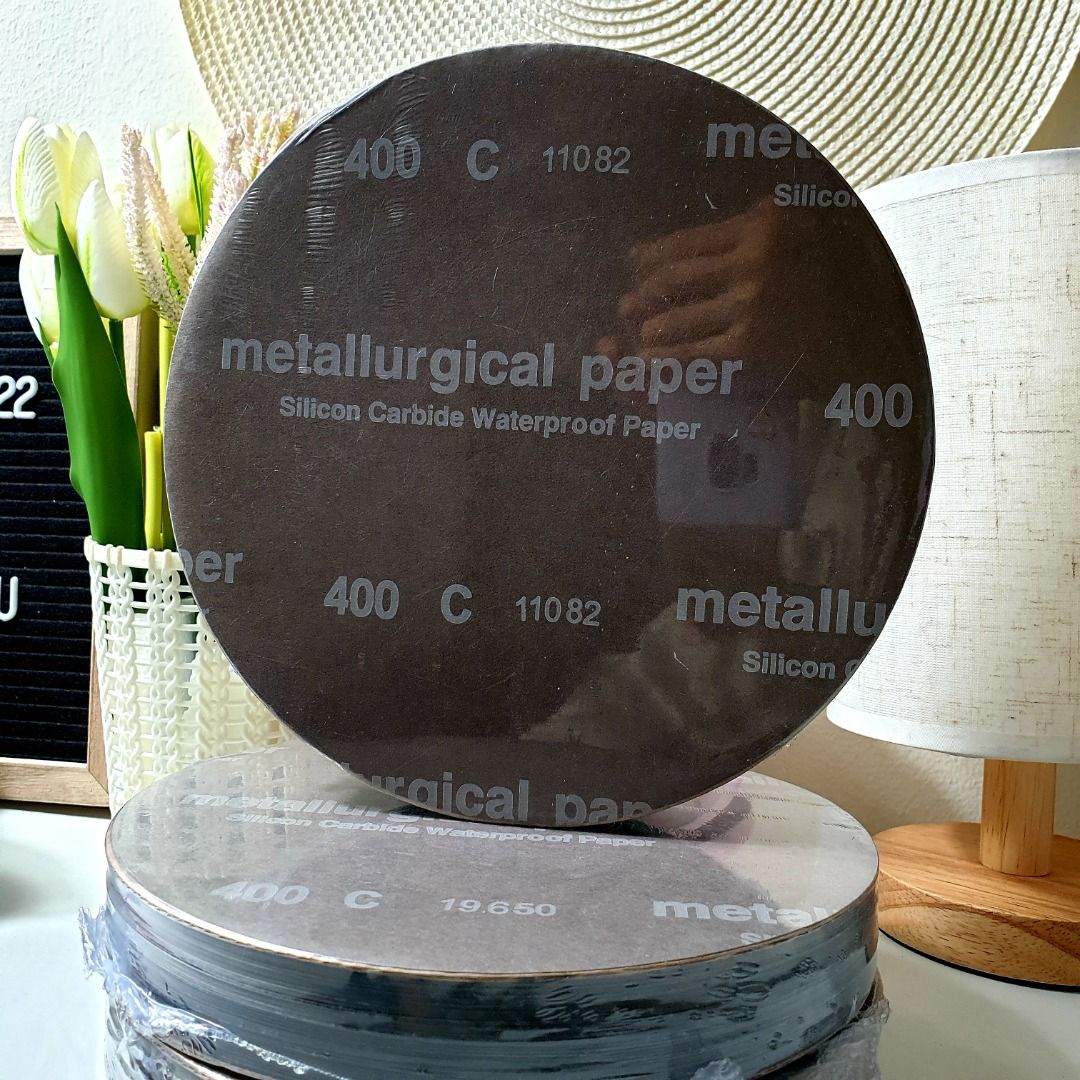 New 8" Waterproof Sandpaper 100Pcs/Pack 400 Grit SCWP Plain Disc ...