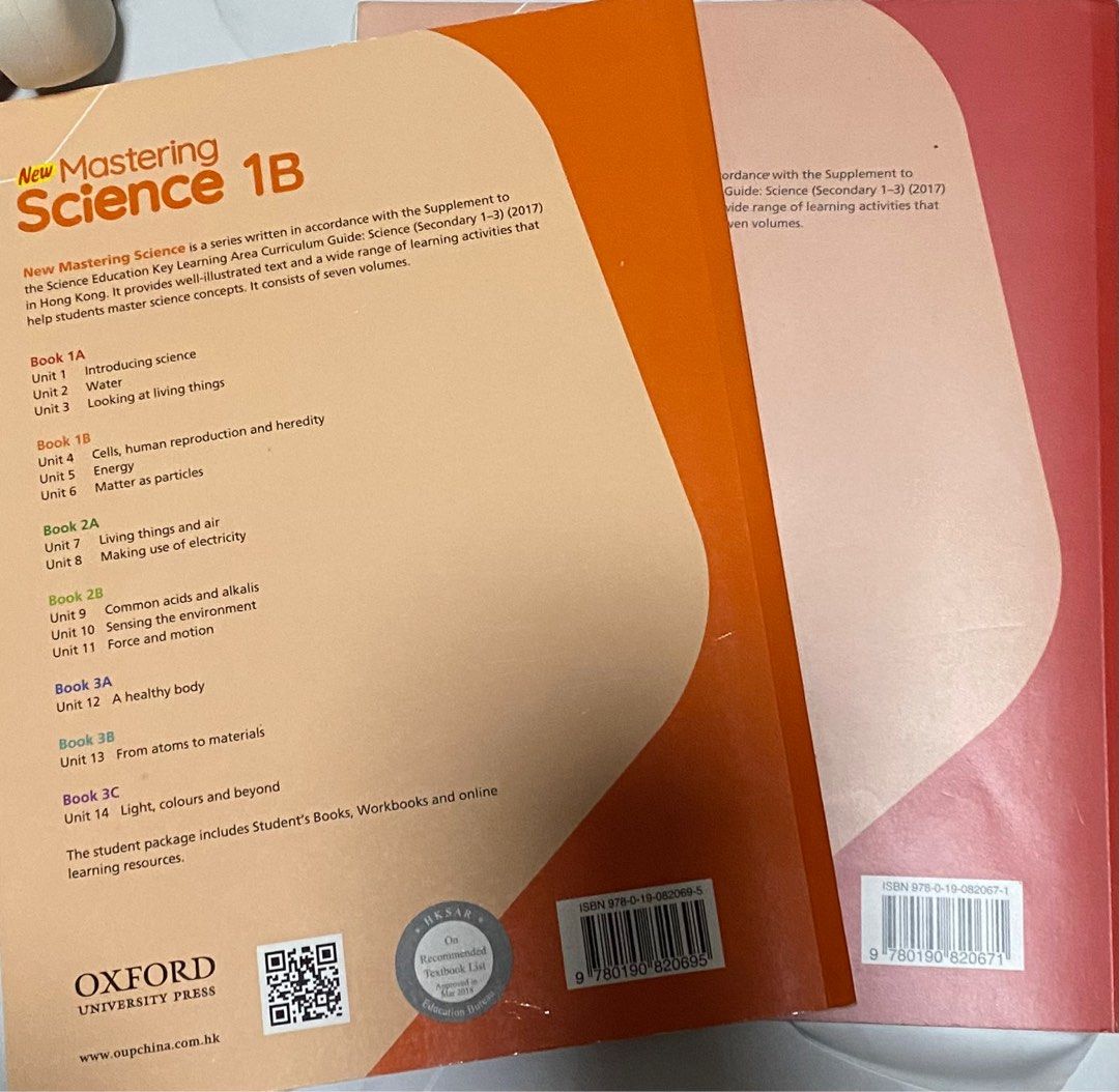 New Mastering Science 1A 1B, 興趣及遊戲, 書本 & 文具, 教科書 - Carousell