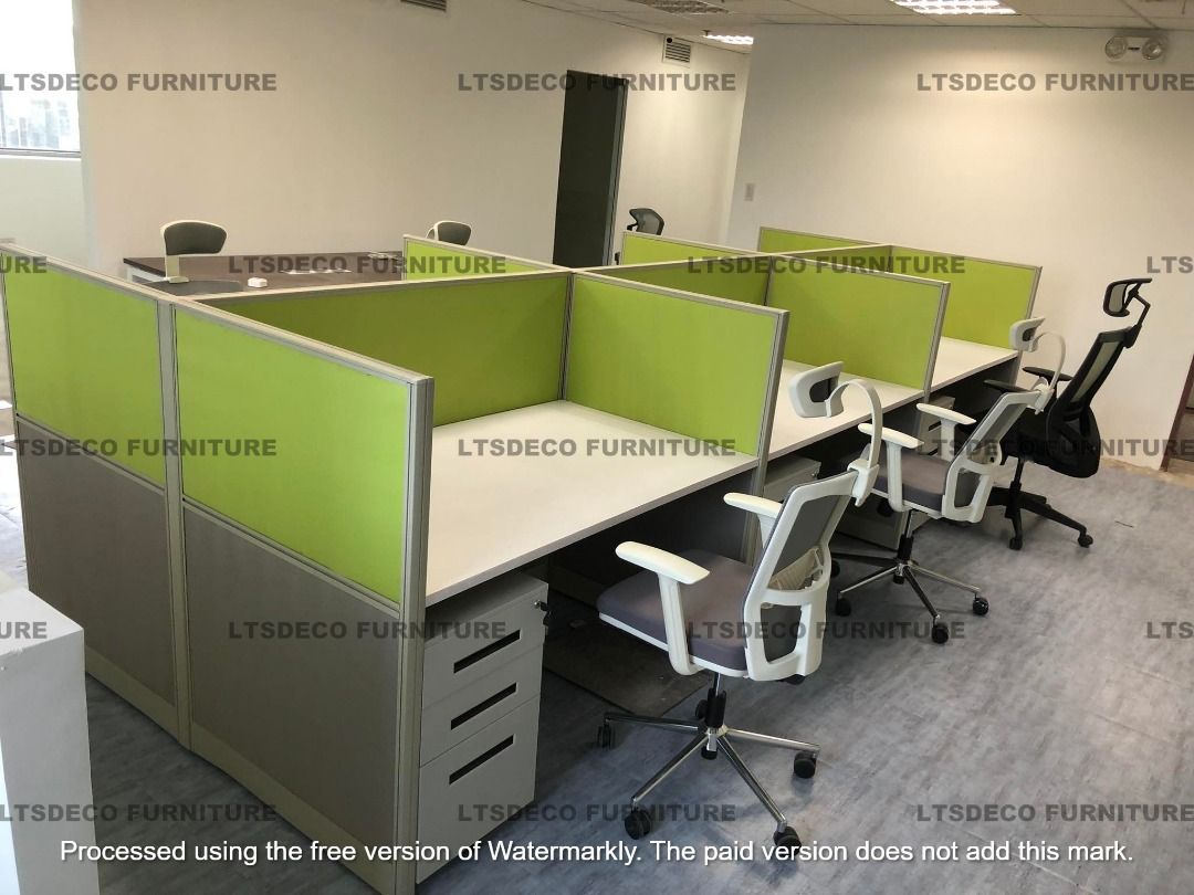 NEW WORKSTATION TABLE OFFICE PARTITION FURNITURE | BPO MODULAR CUBICLES ...