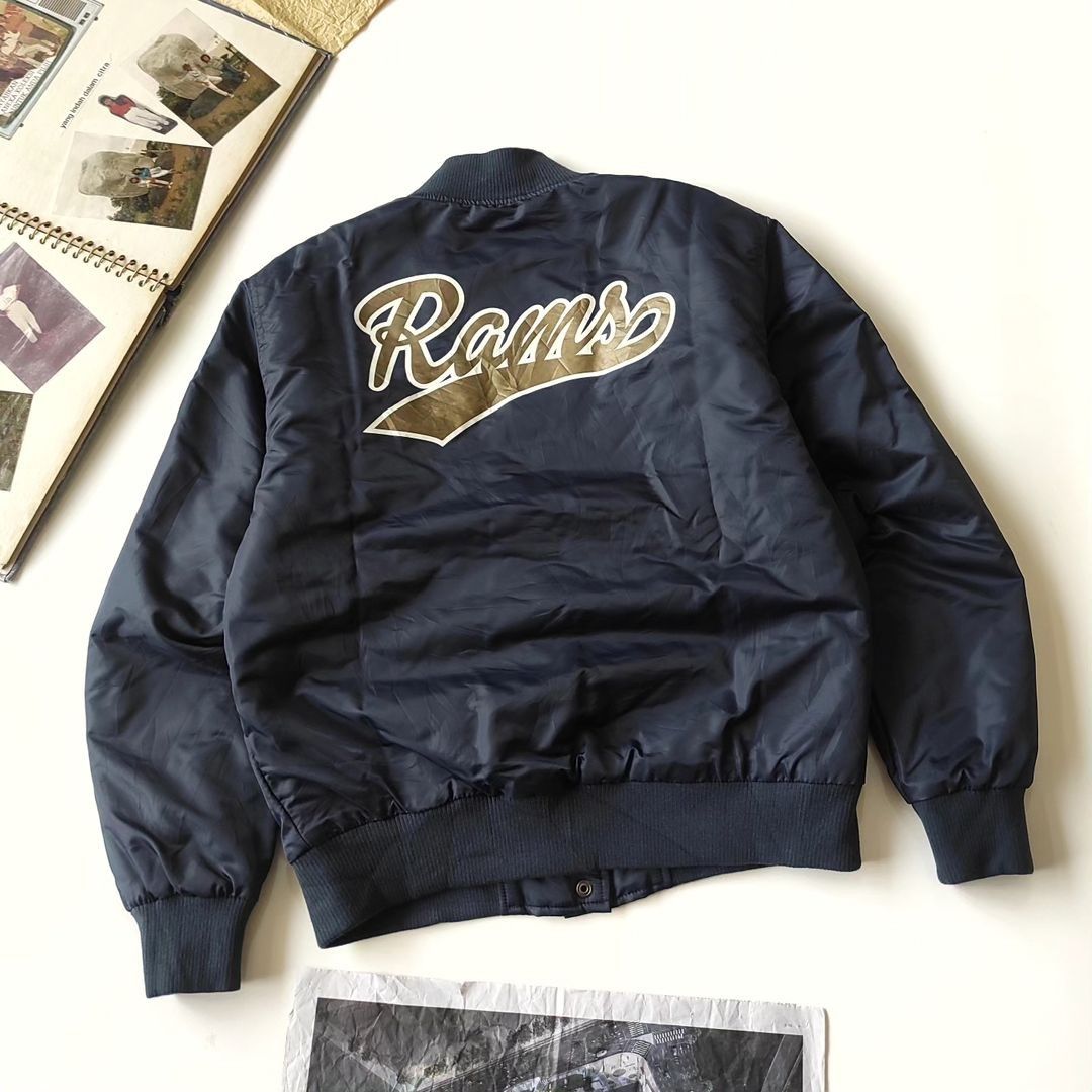 NFL los angeles rams varsity jacket, Fesyen Pria, Pakaian , Baju Luaran ...