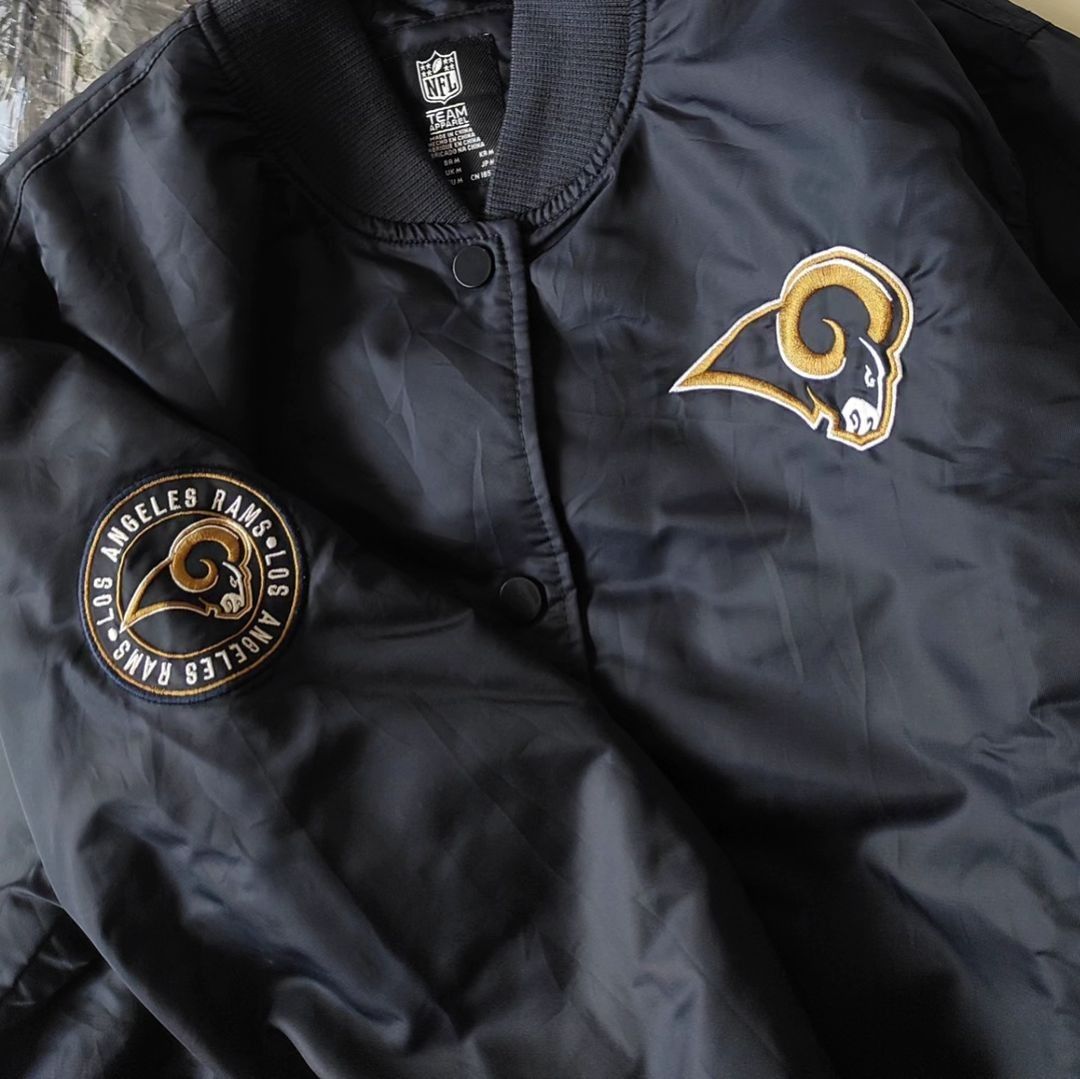 NFL los angeles rams varsity jacket, Fesyen Pria, Pakaian , Baju Luaran ...