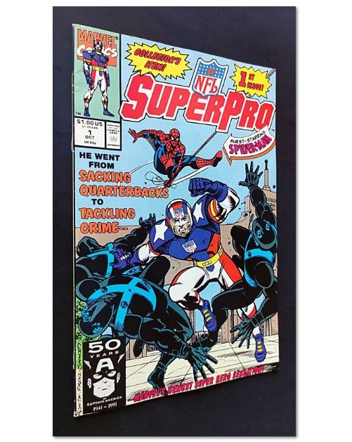 NFL SuperPro #1 (Marvel) Comic (Spider-man Appearance), Hobbies & Toys ...