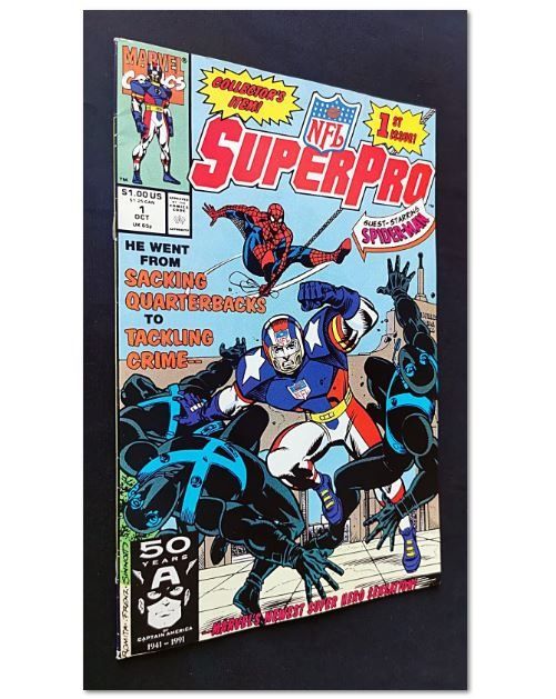NFL SuperPro #1 (Marvel) Comic (Spider-man Appearance), Hobbies & Toys ...