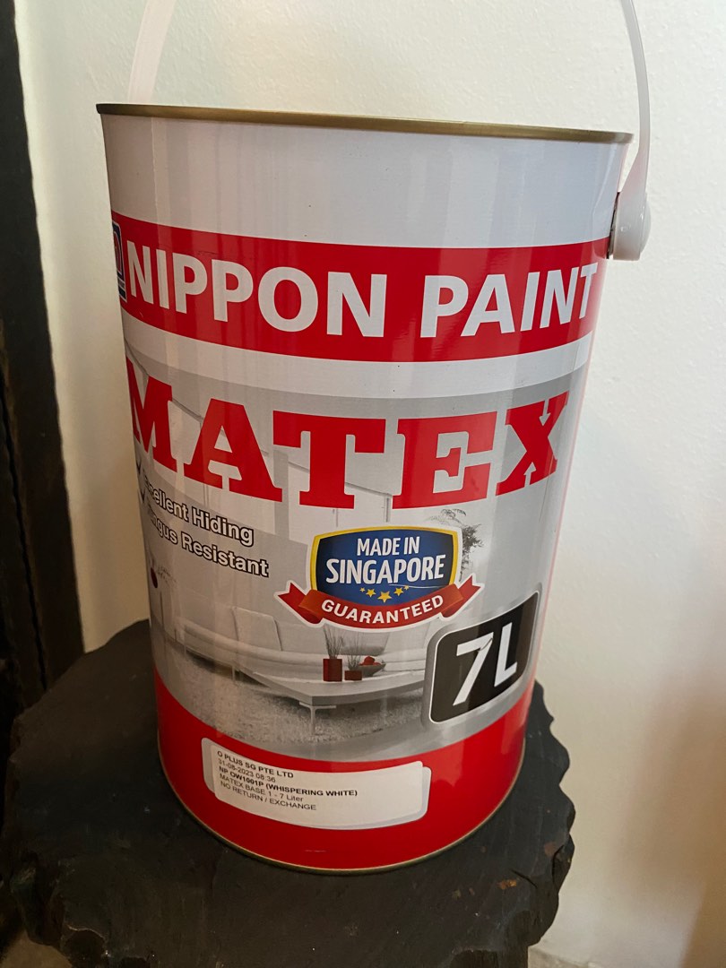Nippon Paint super matex white, Furniture & Home Living, Home Improvement & Organisation, Home ...