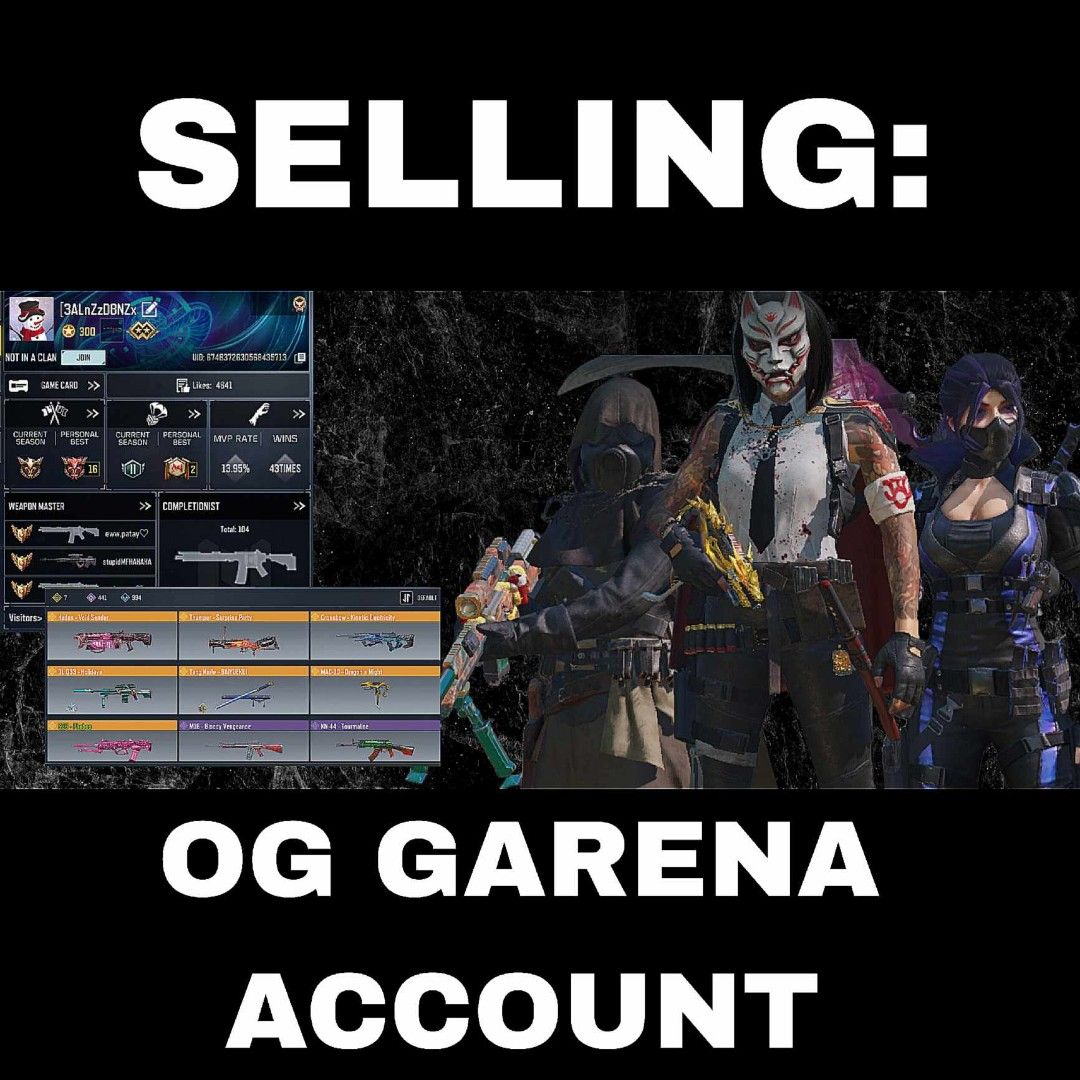 Call of Duty Mobile CoDm|OG GARENA ACC|29 BP SEASONS|7 LEGENDARY ...