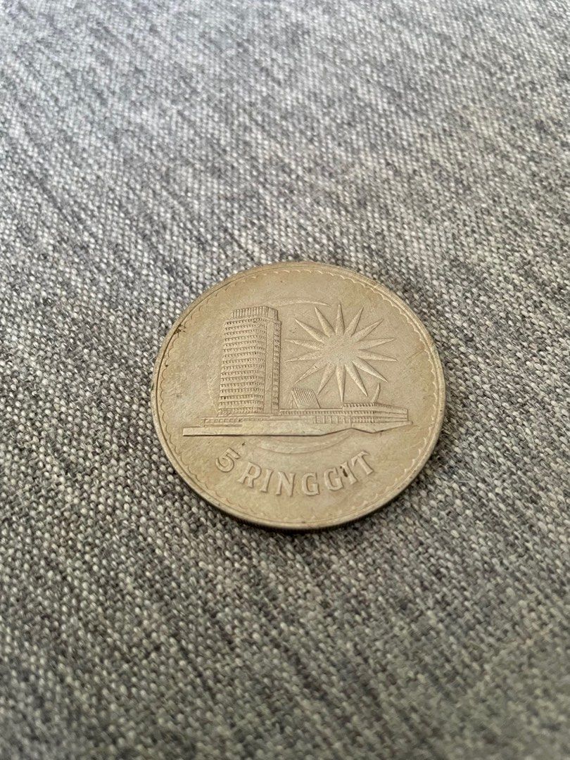 Malaysia 1971 RM5 5 Ringgit Old Coin, Hobbies & Toys, Memorabilia ...