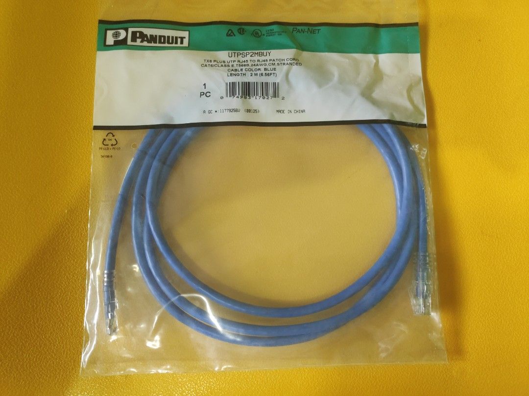 Orig. Panduit UTP cables (CAT6), Computers & Tech, Parts & Accessories ...