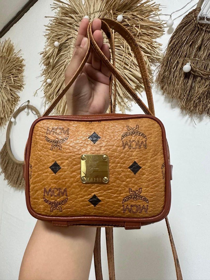 Original vintage MCM micro sling, Luxury, Bags & Wallets on Carousell