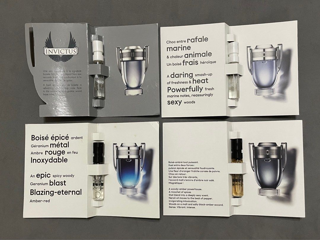 Paco Rabanne Invictus Perfume & Flankers Rare Set Samples & Mini ...