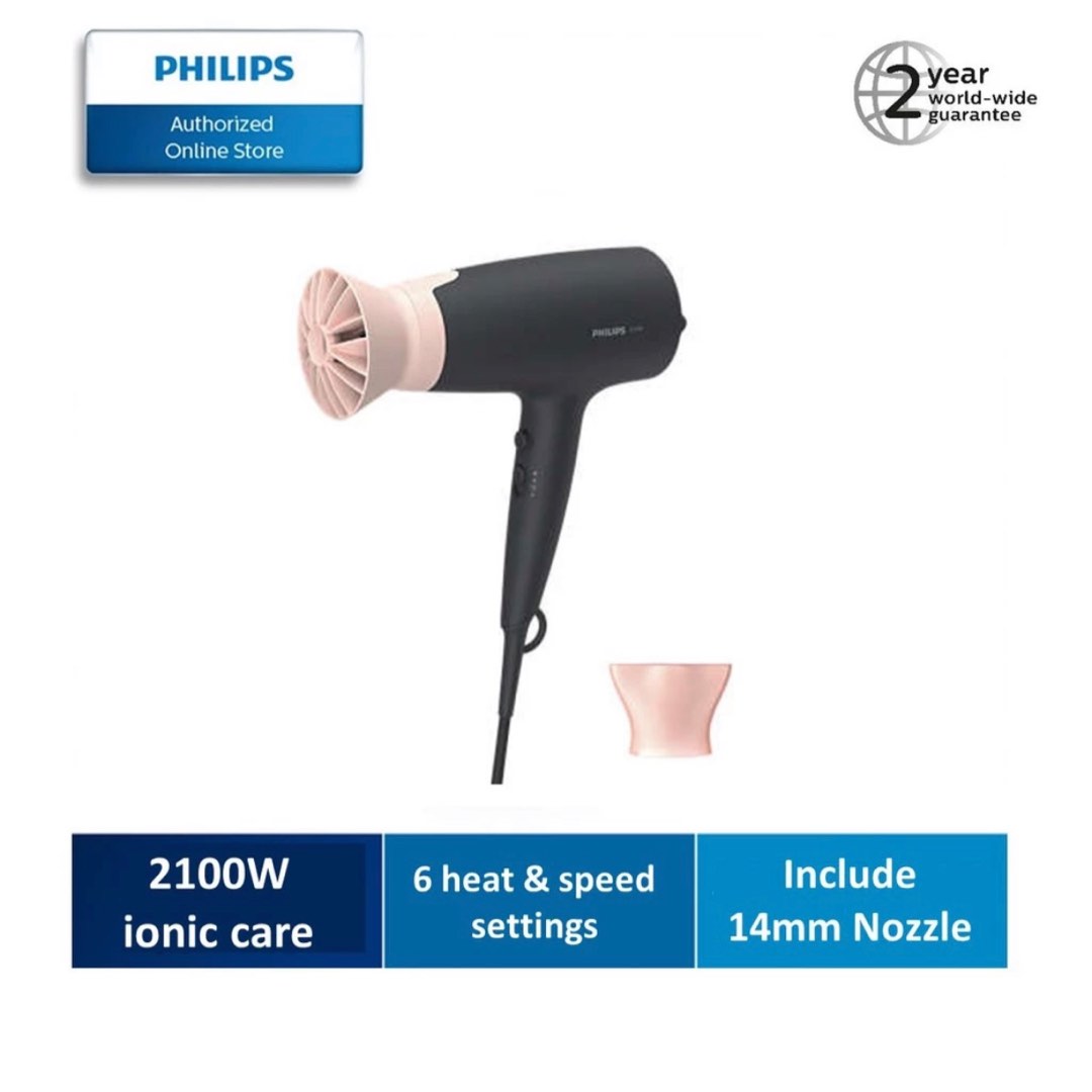 Philips 2100W Ionic Hair Dryer with 6 Heat and Speed Settings | Include ...