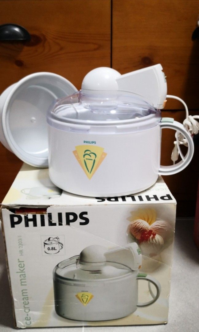 Philips ice cream maker with extra bowl, TV & Home Appliances, Kitchen ...