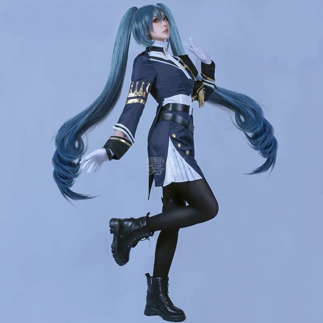[PO] Hatsune Miku Military Uniform Project Sekai Cosplay PJSK, Hobbies ...